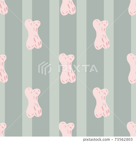 Light pink bones simple doodle seamless... - Stock Illustration ...