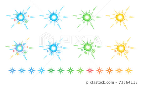 Illustration material set of effects that... - Stock Illustration ...