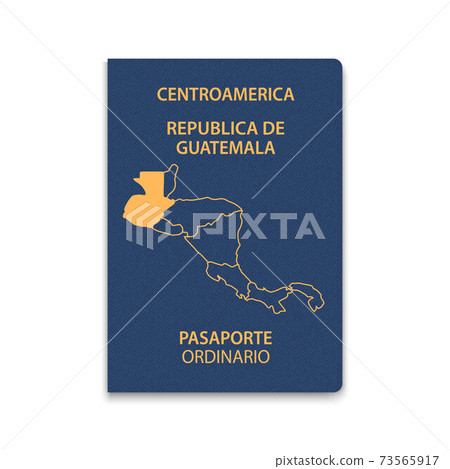 Passport of Guatemala. Citizen ID template. for... - Stock Illustration ...