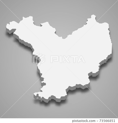 3d isometric map of Jasz-Nagykun-Szolnok is a... - Stock Illustration ...