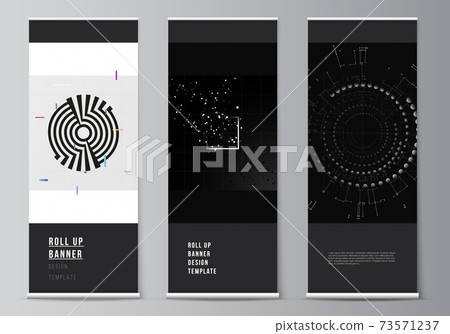 Vector layout of roll up design templates for...-插圖素材 [73571237] - PIXTA圖庫