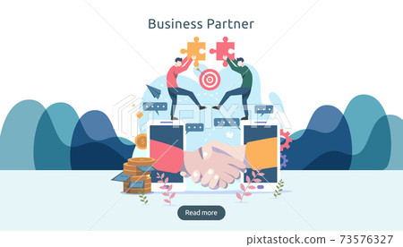 Business Partnership Vector