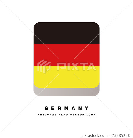 Square icon-style flag [Germany] - Stock Illustration [73585268] - PIXTA
