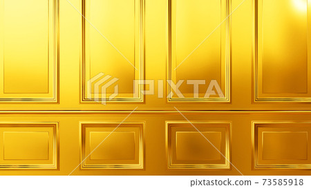 Gold wall 3D rendering - Stock Illustration [73585918] - PIXTA
