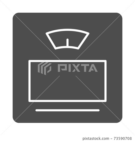 Scales solid icon, Measuring devices concept,... - Stock Illustration [73590708] - PIXTA