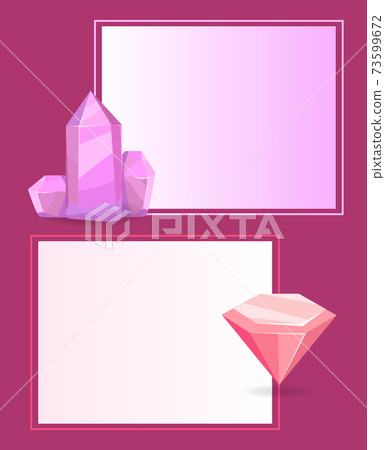 Geological Natural Resources Place for Text Frame - Stock Illustration ...