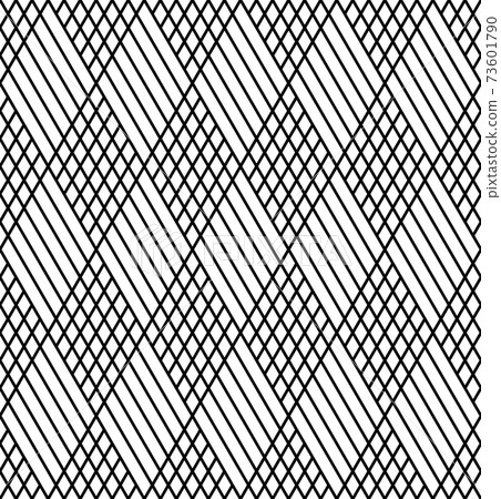 Seamless geometric diamonds grid lattice pattern.-插圖素材 [73601790] - PIXTA圖庫