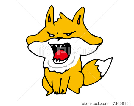 Intimidating fox angry violence - Stock Illustration [73608101] - PIXTA