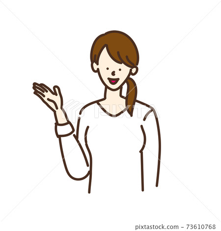 Simple female illustration, simple pose variation - Stock Illustration ...