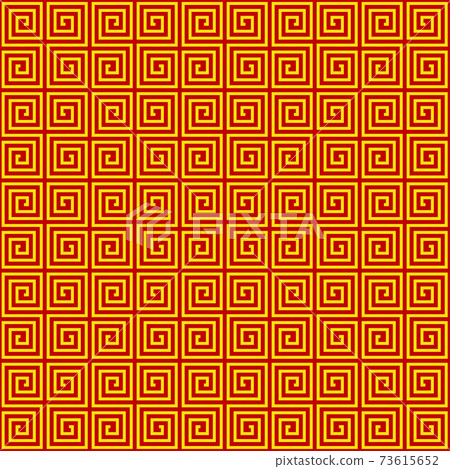 Geometric continuous line seamless pattern - Stock Illustration ...