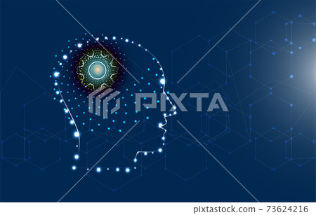 Abstract Artificial intelligence concept....-插圖素材 [73624216] - PIXTA圖庫