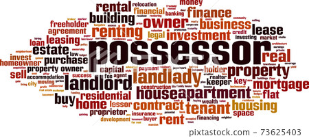 Possessor word cloud - Stock Illustration [73625403] - PIXTA