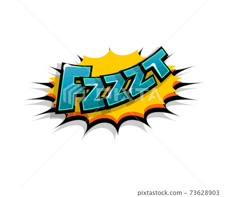Comic text fzzzt, fzz logo sound effects - Stock Illustration [73628903 ...