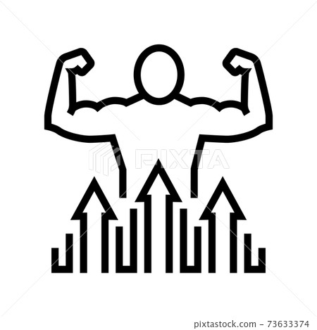 power people value line icon vector illustration - Stock Illustration ...