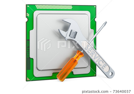 Service and repair of CPU, 3D rendering-插圖素材 [73640037] - PIXTA圖庫