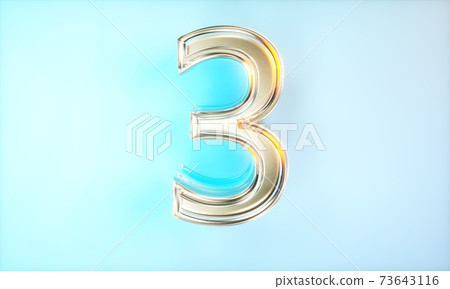 3D rendering effect number 3 - Stock Illustration [73643116] - PIXTA
