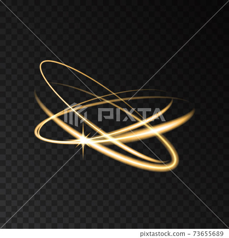 Gold neon round speed motion lights effects... - Stock Illustration ...
