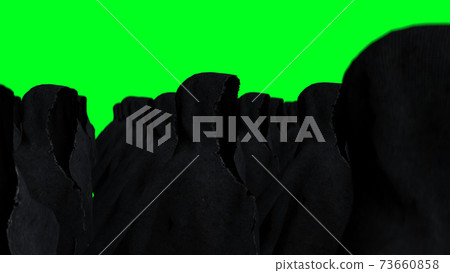 Scary fear ghost animation . 3d realistic render. - Stock Illustration ...