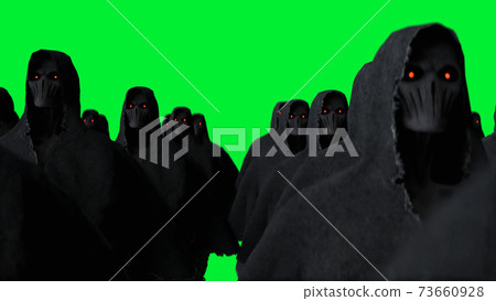 Scary fear ghost animation . 3d realistic render. - Stock Illustration ...