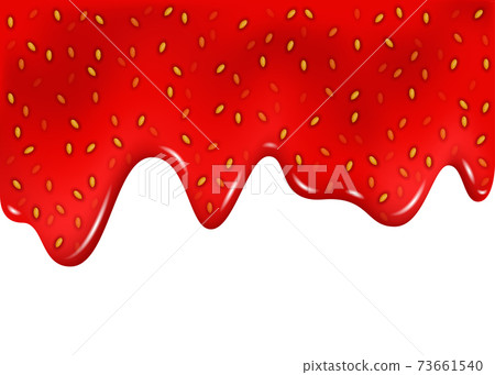 Raspberry or strawberry dripping sweet jam. - Stock Illustration ...