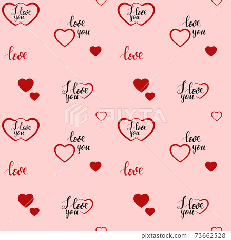 Seamless repeating pattern for valentine s day.... - Stock Illustration ...
