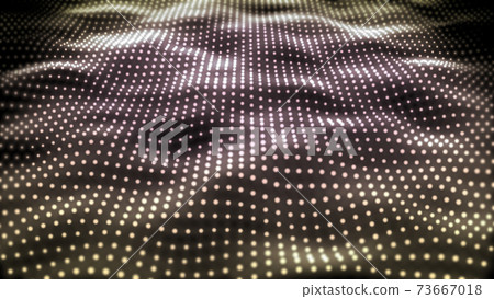 Abstract image CG image of wavy dots - Stock Illustration [73667018 ...