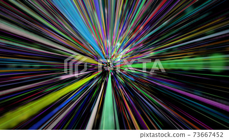 Colorful rays scattered in a radial pattern - Stock Illustration ...