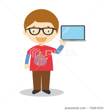 Cute cartoon vector illustration of a... - Stock Illustration [73667834 ...