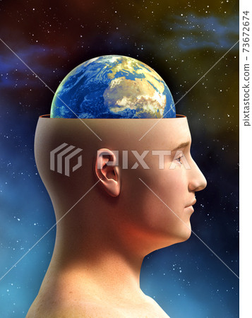 Earth brain - Stock Illustration [73672674] - PIXTA