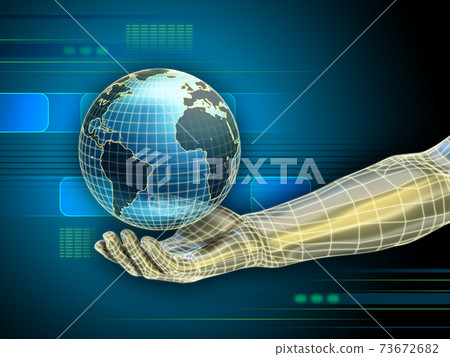 Wired world - Stock Illustration [73672682] - PIXTA