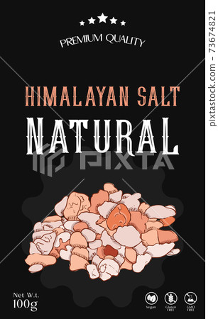 Premium Quality Himalayan Salt label template.... - Stock Illustration ...