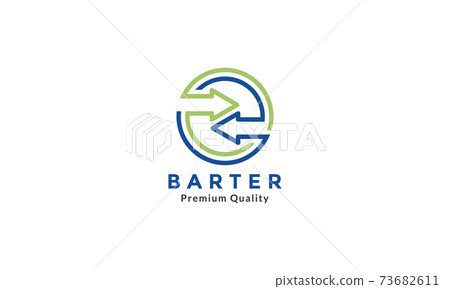 back and forth arrow line logo symbol icon... - Stock Illustration ...