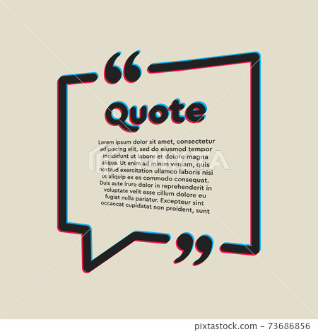 Quote square text with bracket, vector background - Stock Illustration ...