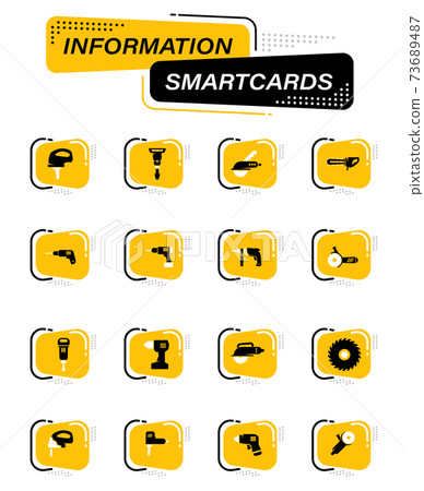 Power tools icons set - Stock Illustration [73689487] - PIXTA