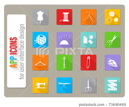 tailoring icon set - Stock Illustration [73690489] - PIXTA