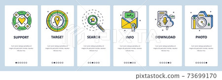 Target customer support. Search information,... - Stock Illustration ...