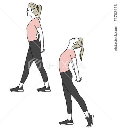 Kyphosis stretch - Stock Illustration [73702458] - PIXTA