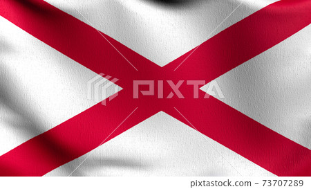 Flag of saint patrick Saltire red cross or... - Stock Illustration ...