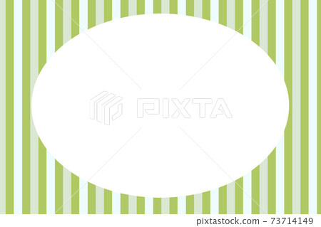 Yellow-green striped frame - Stock Illustration [73714149] - PIXTA