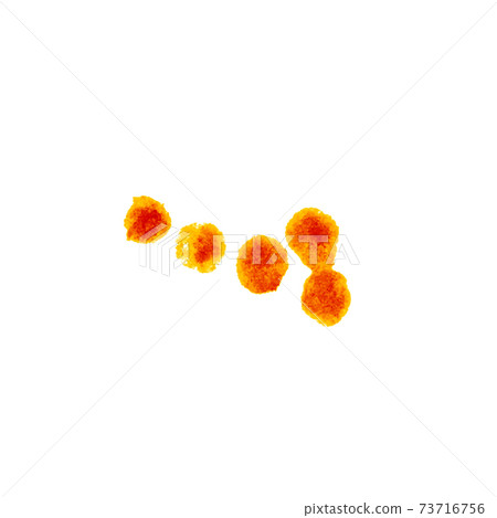 Watercolor illustration of salmon roe_single... - Stock Illustration ...