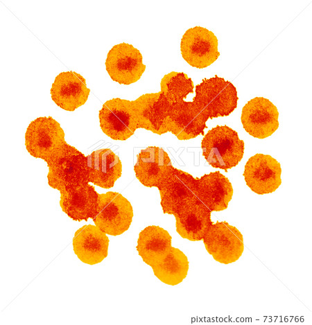 Watercolor illustration of salmon roe_single... - Stock Illustration ...