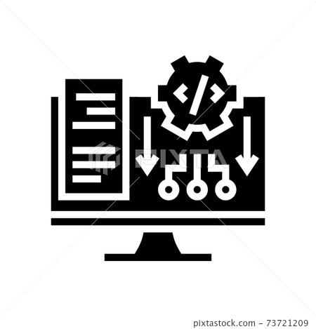 software system glyph icon vector illustration - Stock Illustration ...
