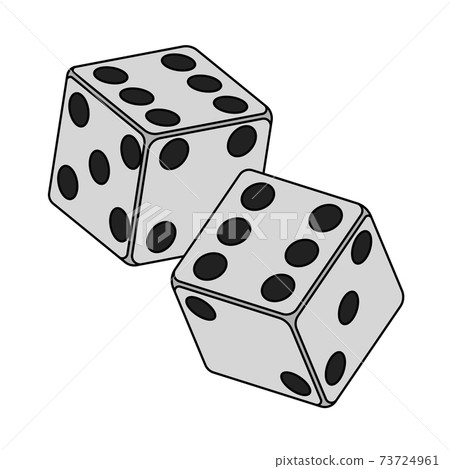 Craps Dice Icon - Stock Illustration [73724961] - PIXTA