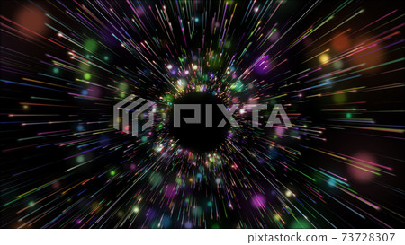 Colorful Zoom Space Cosmos Flowing Line Circle... - Stock Illustration ...