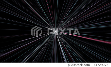 Colorful radial rays of light approaching - Stock Illustration ...