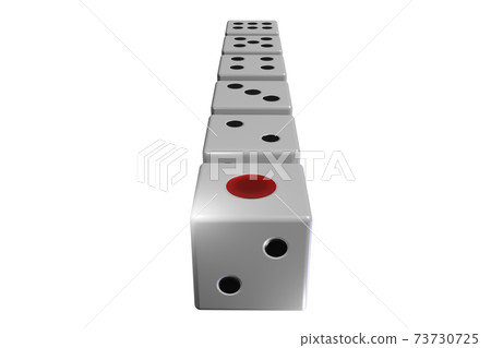 Dice (lined version: transparent material) - Stock Illustration ...