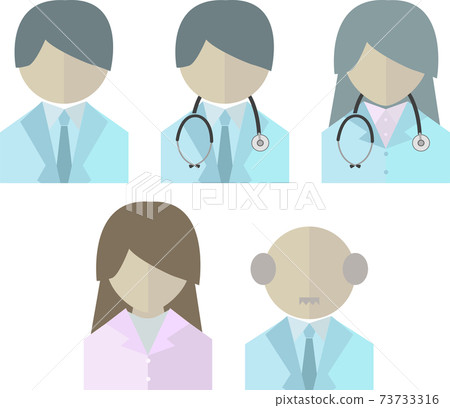 Simple icon set for doctors and researchers - Stock Illustration ...