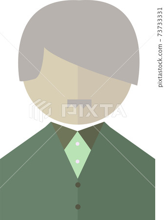 Senior male icon - Stock Illustration [73733331] - PIXTA
