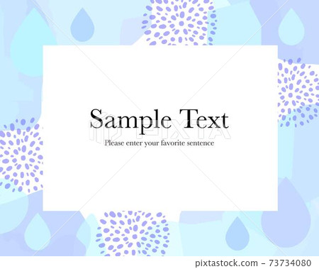 Raindrop frame design material - Stock Illustration [73734080] - PIXTA