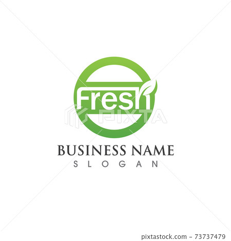 Fresh logo and symbol template - Stock Illustration [73737479] - PIXTA